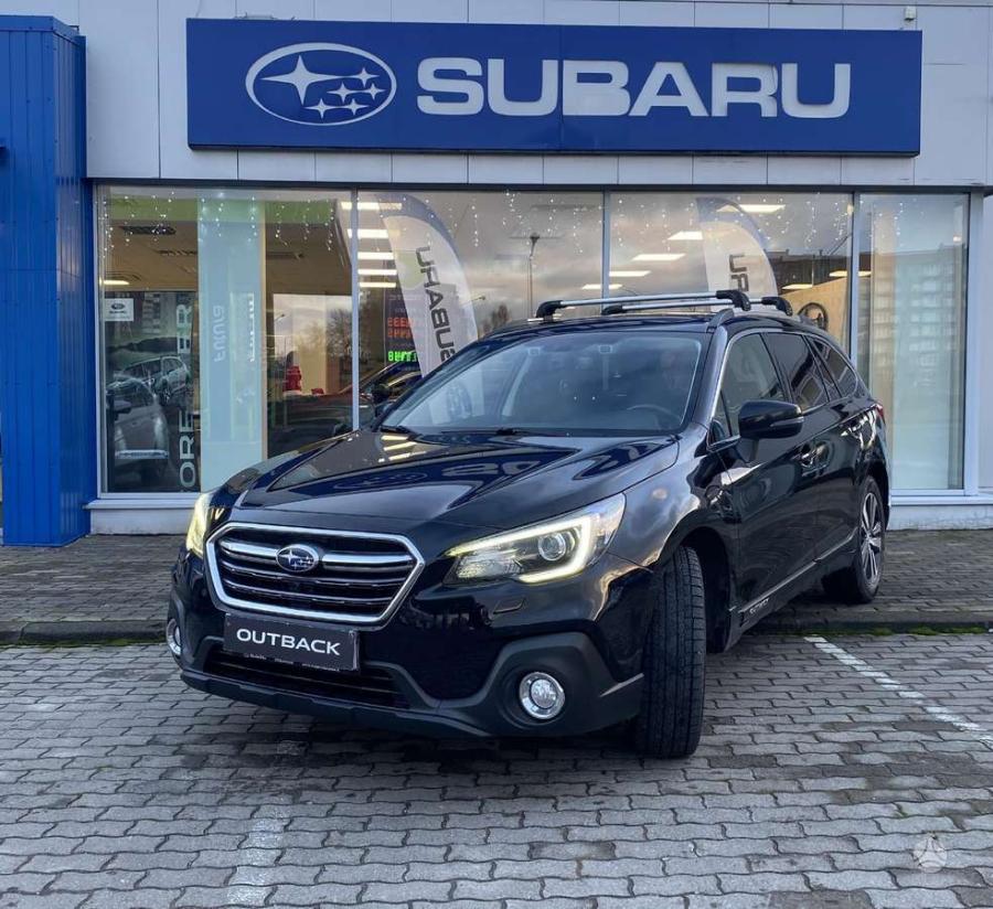 Black Subaru Outback 2018 in Klaipeda, with an engine capacity of 2.50 L and mileage of 184 thousand km for 17900 €, photo 1 on AUTOMOTO.COM.LV