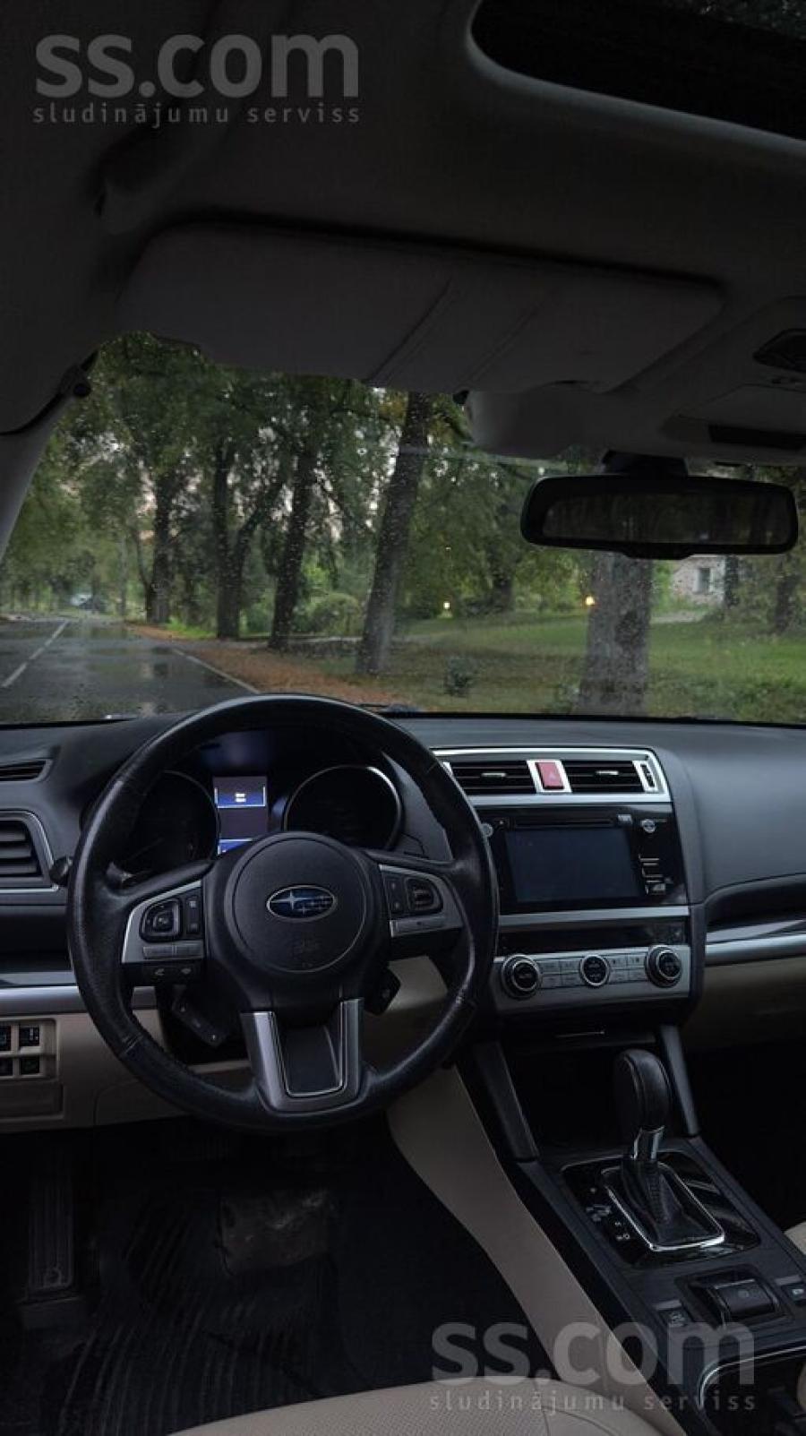 Black Subaru Outback 2018 in Riga, with an engine capacity of 2.00 L and mileage of 160 thousand km for 15500 €, photo 16 on AUTOMOTO.COM.LV