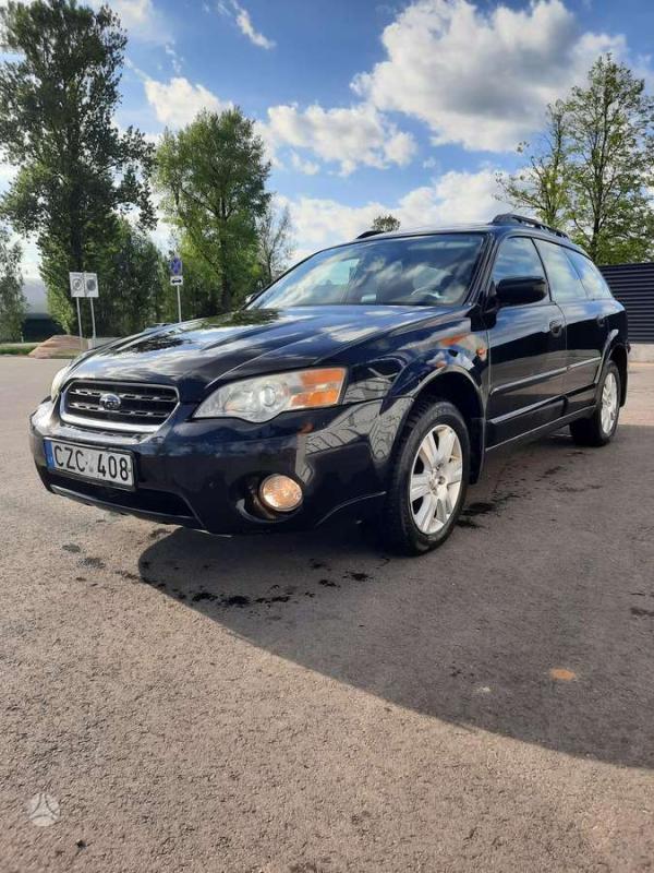 Black Subaru Outback 2007 in Vilnius, with an engine capacity of 2.46 L and mileage of 162 thousand km for 2600 €, photo 1 on AUTOMOTO.COM.LV