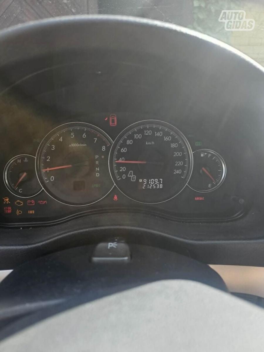 Black Subaru Outback 2008 in Utena, with an engine capacity of 2.50 L and mileage of 213 thousand km for 4999 €, photo 10 on AUTOMOTO.COM.LV