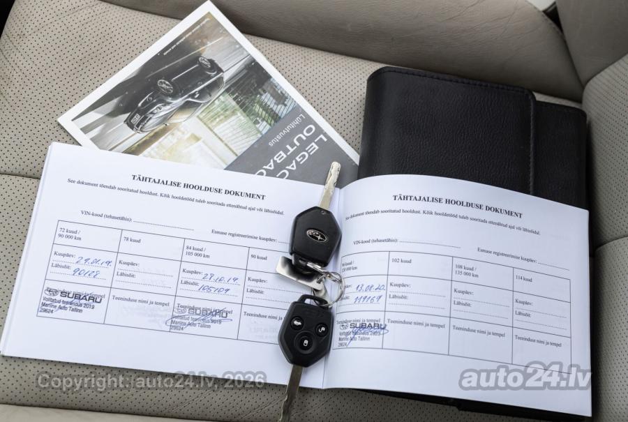 Black Subaru Outback 2014 in Tallinn, with an engine capacity of 2.50 L and mileage of 329 thousand km for 5490 €, photo 25 on AUTOMOTO.COM.LV