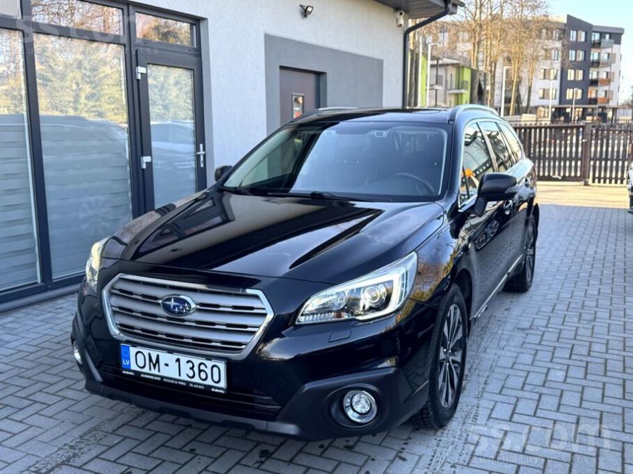 Black Subaru Outback 2015 in Riga, with an engine capacity of 2.50 L and mileage of 267 thousand km for 11900 €, photo 1 on AUTOMOTO.COM.LV