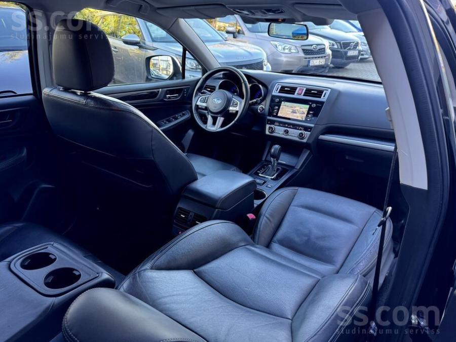 Black Subaru Outback 2015 in Riga, with an engine capacity of 2.50 L and mileage of 267 thousand km for 11900 €, photo 12 on AUTOMOTO.COM.LV