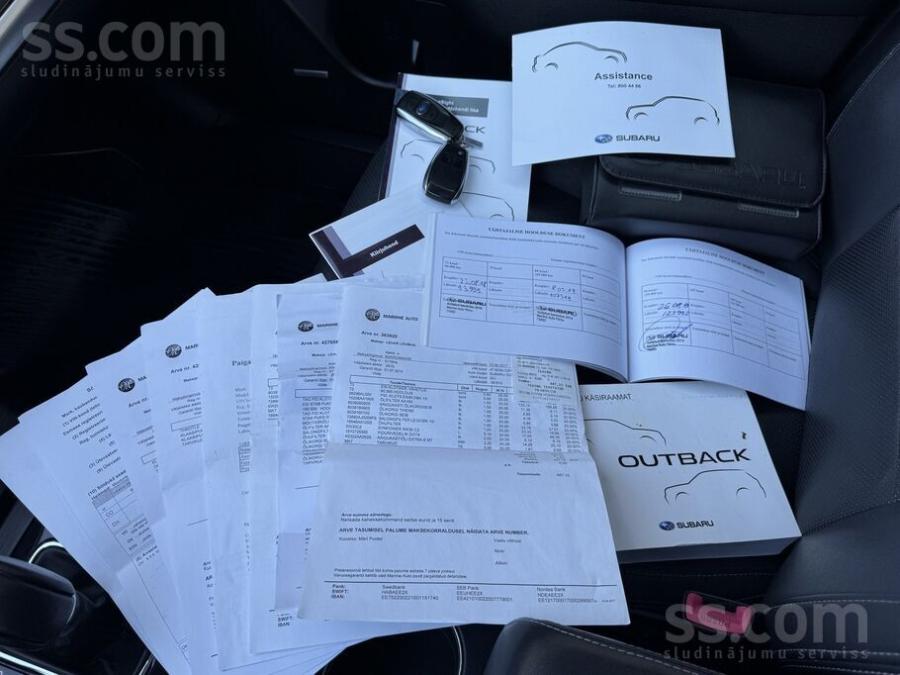 Black Subaru Outback 2015 in Riga, with an engine capacity of 2.50 L and mileage of 267 thousand km for 11900 €, photo 29 on AUTOMOTO.COM.LV