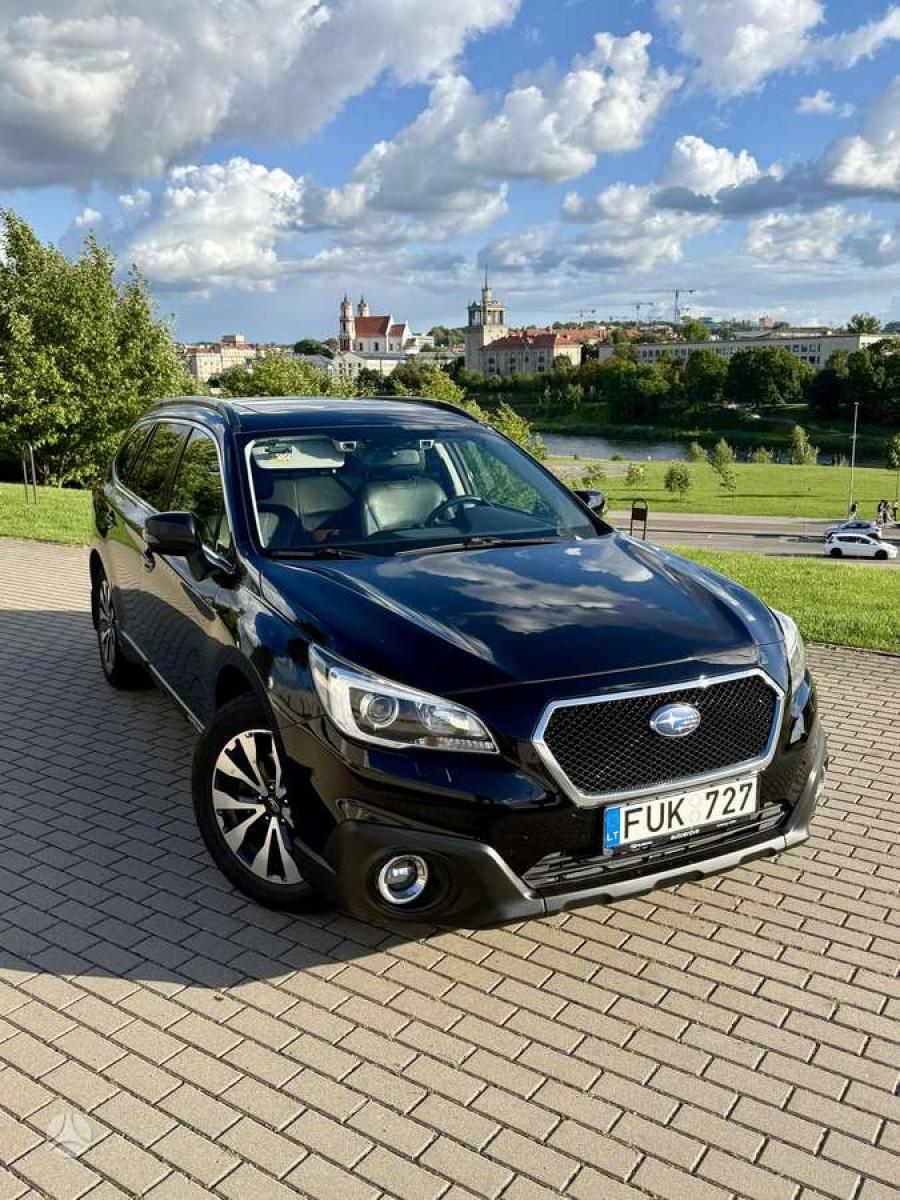 Black Subaru Outback 2015 in Vilnius, with an engine capacity of 2.50 L and mileage of 313 thousand km for 12900 €, photo 1 on AUTOMOTO.COM.LV