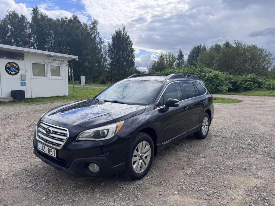 Black Subaru Outback 2015 in Vilnius, with an engine capacity of 2.50 L and mileage of 275 thousand km for 8300 €, photo 1 on AUTOMOTO.COM.LV