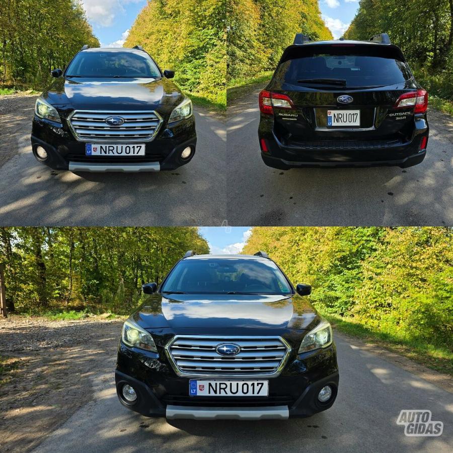 Black Subaru Outback 2015 in Alytus, with an engine capacity of 3.60 L and mileage of 182 thousand km for 13260 €, photo 23 on AUTOMOTO.COM.LV