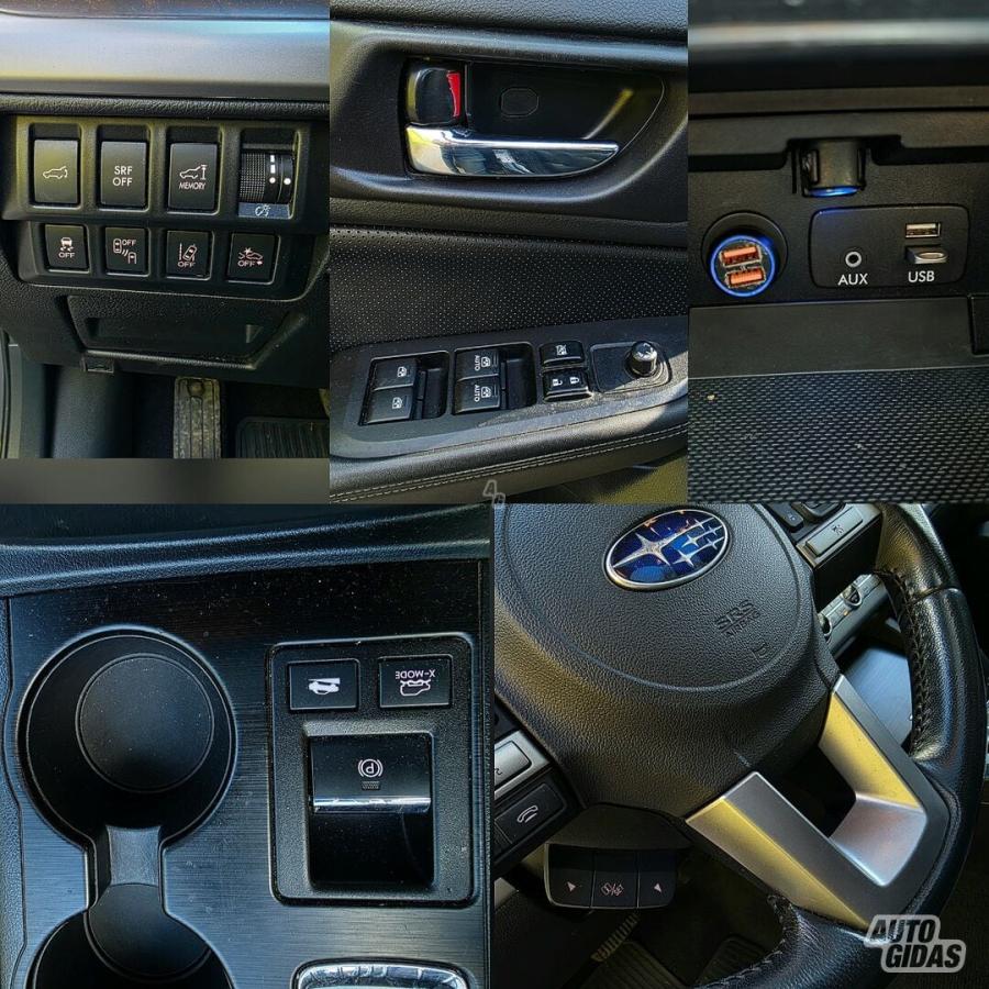 Black Subaru Outback 2015 in Alytus, with an engine capacity of 3.60 L and mileage of 182 thousand km for 13260 €, photo 31 on AUTOMOTO.COM.LV