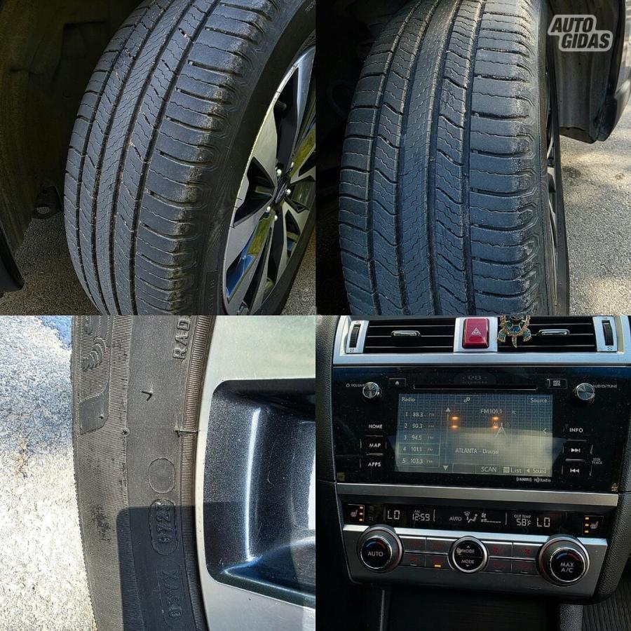 Black Subaru Outback 2015 in Alytus, with an engine capacity of 3.60 L and mileage of 182 thousand km for 13260 €, photo 36 on AUTOMOTO.COM.LV