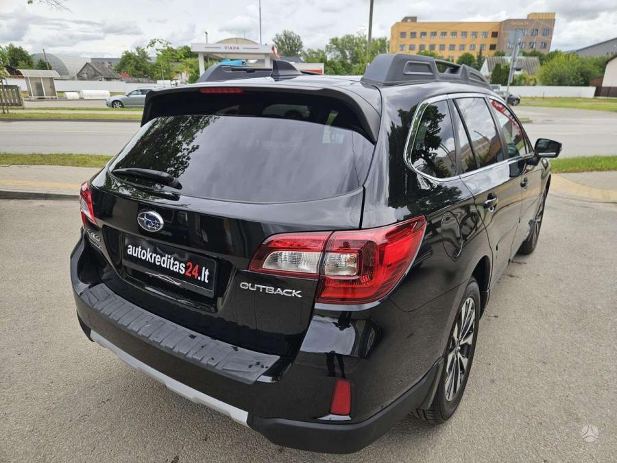 Black Subaru Outback 2016 in Siauliai, with an engine capacity of 2.50 L and mileage of 177 thousand km for 13950 €, photo 8 on AUTOMOTO.COM.LV