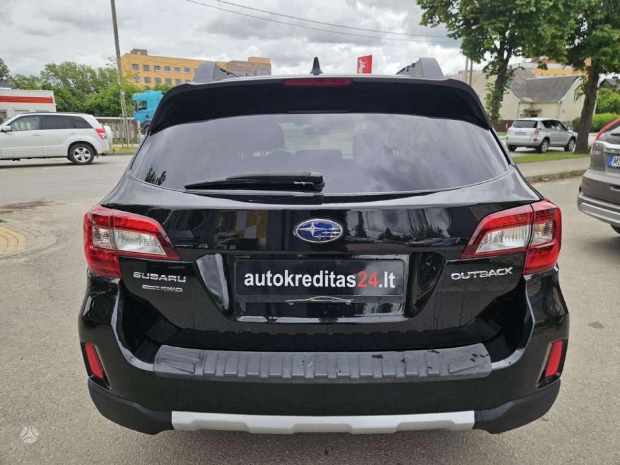 Black Subaru Outback 2016 in Siauliai, with an engine capacity of 2.50 L and mileage of 177 thousand km for 13950 €, photo 11 on AUTOMOTO.COM.LV