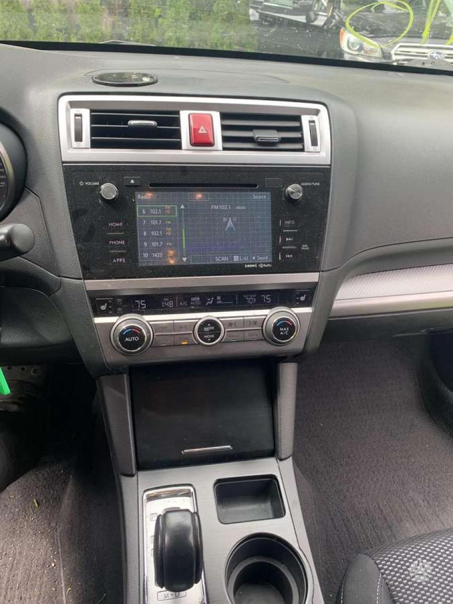 Black Subaru Outback 2016 in Kaisiadorys, with an engine capacity of 2.50 L and mileage of 300 thousand km for 4500 €, photo 15 on AUTOMOTO.COM.LV