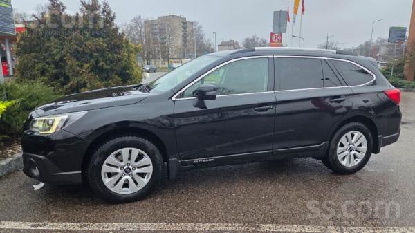 Black Subaru Outback 2017 in Riga, with an engine capacity of 2.50 L and mileage of 88 thousand km for 15500 €, photo 1 on AUTOMOTO.COM.LV