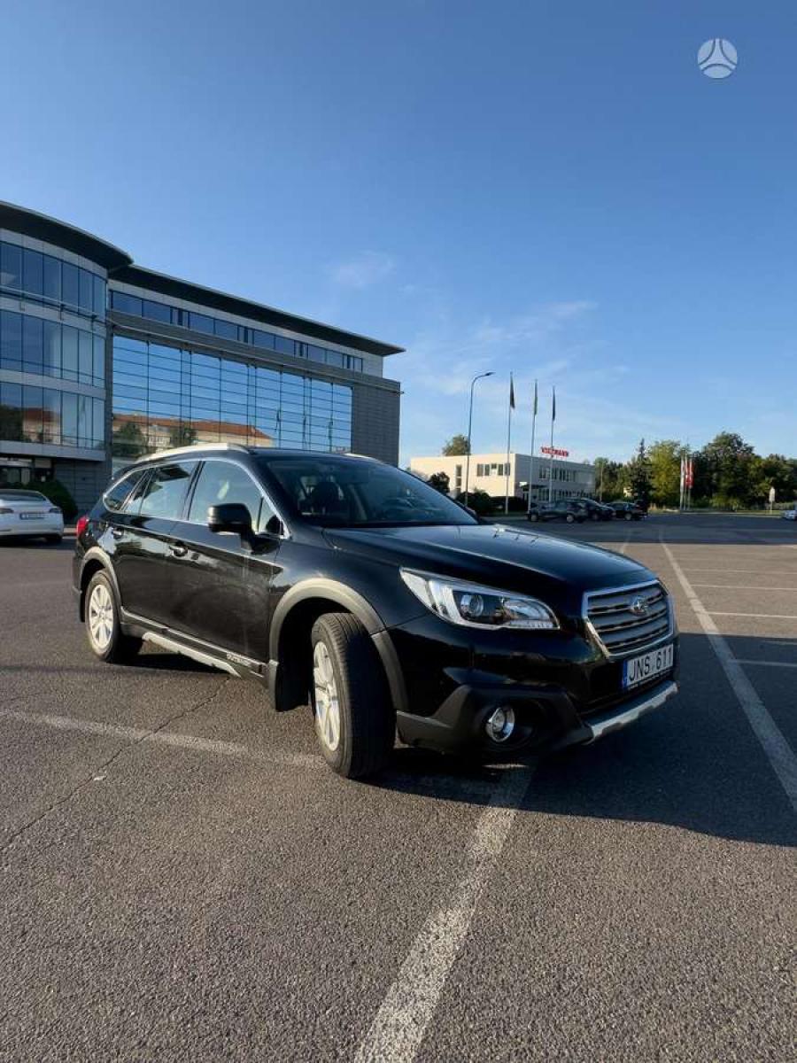 Black Subaru Outback 2017 in Vilnius, with an engine capacity of 2.50 L and mileage of 102 thousand km for 16000 €, photo 1 on AUTOMOTO.COM.LV