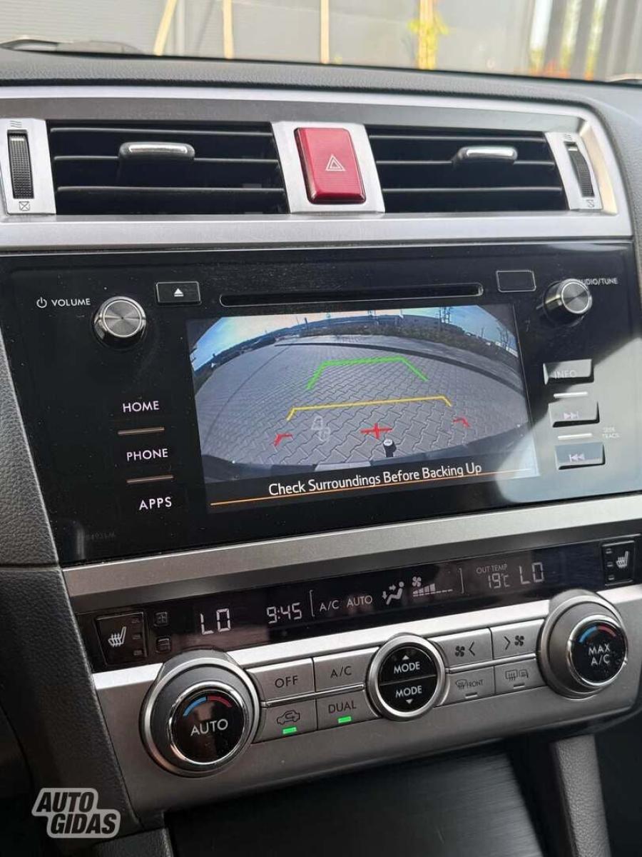Black Subaru Outback 2017 in Vilnius, with an engine capacity of 2.50 L and mileage of 239 thousand km for 11900 €, photo 28 on AUTOMOTO.COM.LV