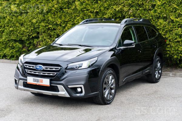 Black Subaru Outback 2023 in Riga, with an engine capacity of 2.50 L and mileage of 78 thousand km for 30900 €, photo 1 on AUTOMOTO.COM.LV
