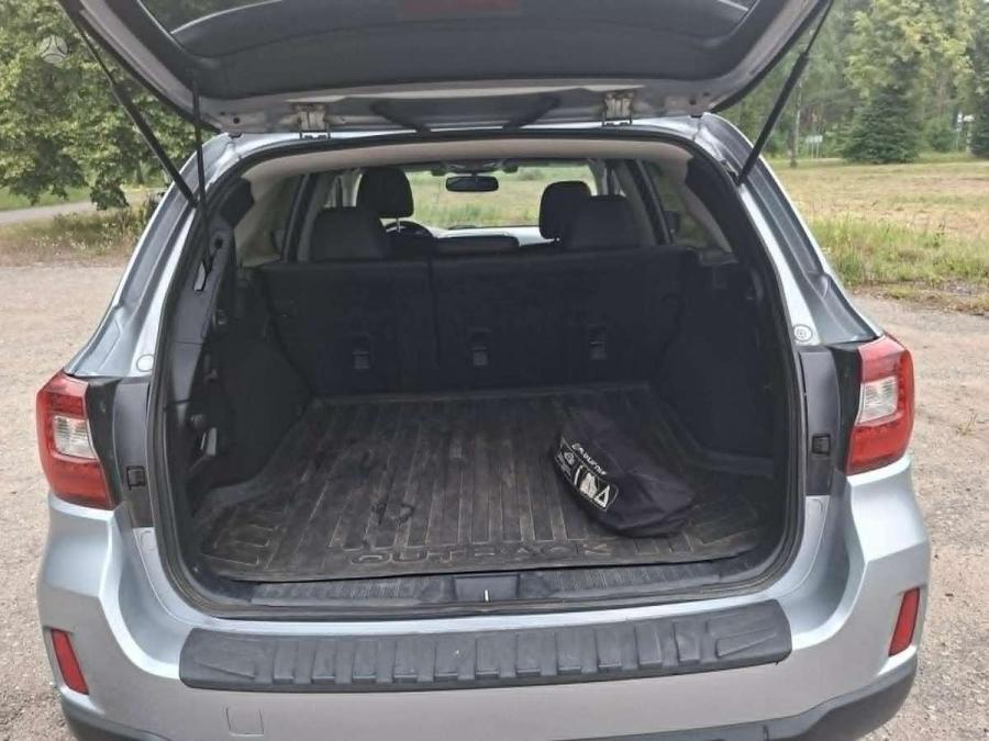 Blue Subaru Outback 2015 in Varena, with an engine capacity of 2.50 L and mileage of 260 thousand km for 9500 €, photo 6 on AUTOMOTO.COM.LV
