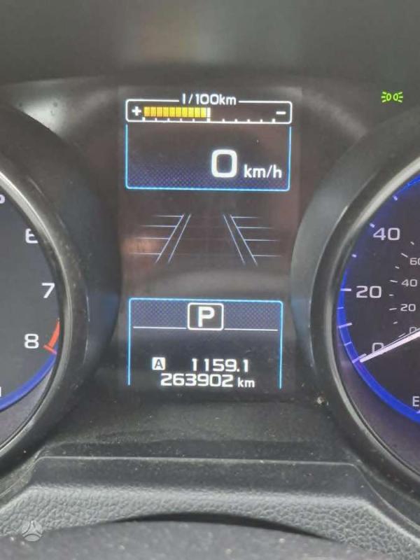 Blue Subaru Outback 2015 in Varena, with an engine capacity of 2.50 L and mileage of 260 thousand km for 9500 €, photo 10 on AUTOMOTO.COM.LV