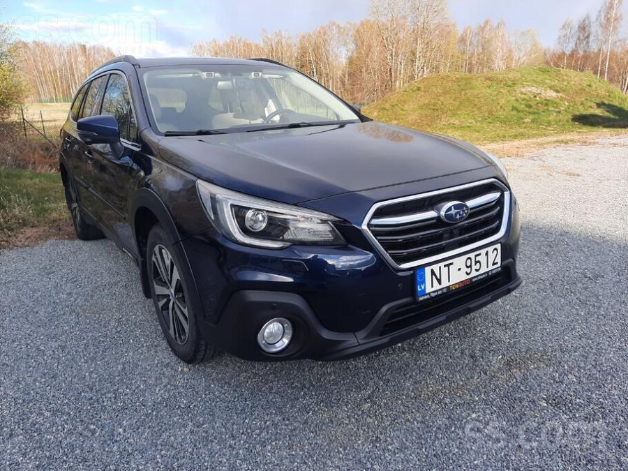 Blue Subaru Outback 2019 in Valmiera, with an engine capacity of 2.50 L and mileage of 176 thousand km for 19099 €, photo 1 on AUTOMOTO.COM.LV