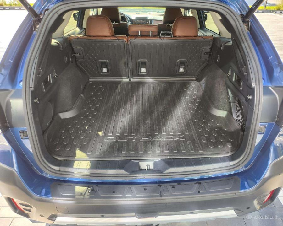 Blue Subaru Outback 2020 in Kaunas, with an engine capacity of 2.40 L and mileage of 84 thousand km for 22500 €, photo 15 on AUTOMOTO.COM.LV