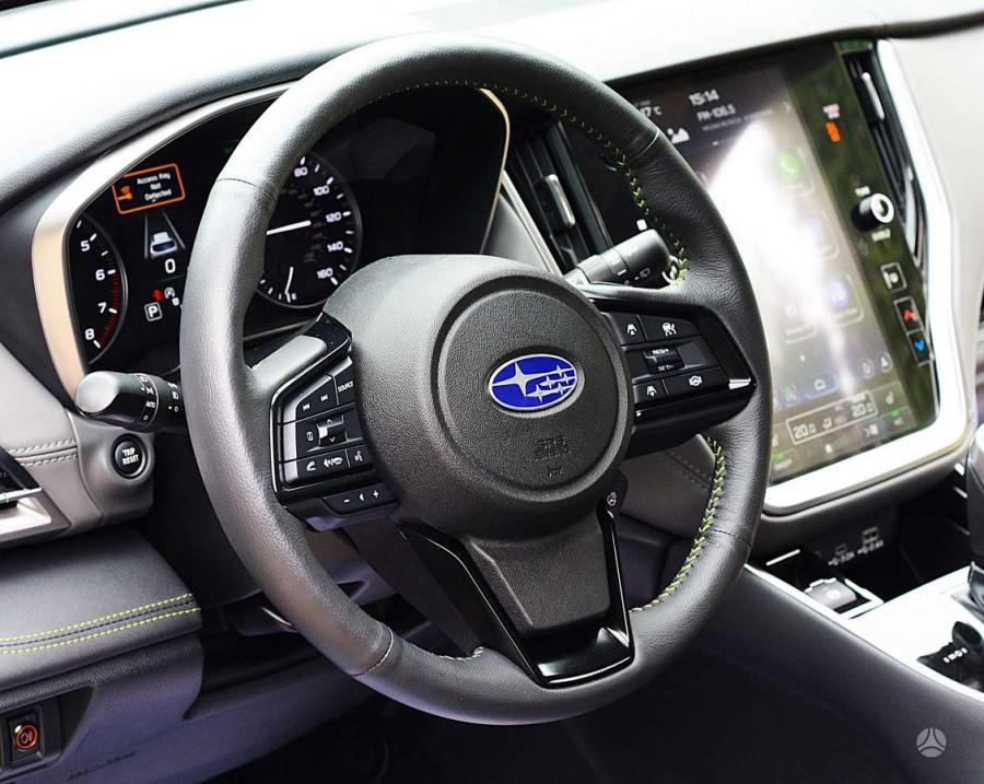 Blue Subaru Outback 2025 in Kretinga, with an engine capacity of 2.50 L and mileage of 19 thousand km for 26499 €, photo 25 on AUTOMOTO.COM.LV