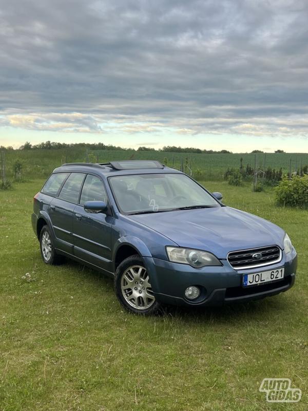 Blue Subaru Outback 2004 in Kaunas, with an engine capacity of 2.50 L and mileage of 260 thousand km for 2200 €, photo 4 on AUTOMOTO.COM.LV