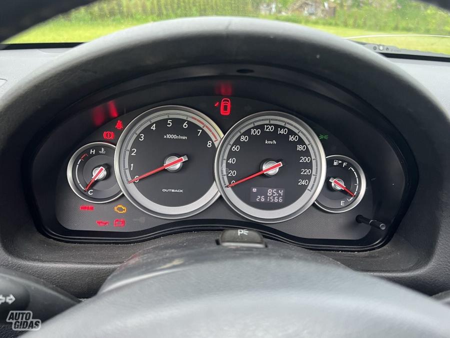 Zils Subaru Outback 2004 Kauņa, ar dzinēja tilpumu 2.50 L un nobraukumu 260 tūkst. km par 2200 €, foto 16 vietnē AUTOMOTO.COM.LV
