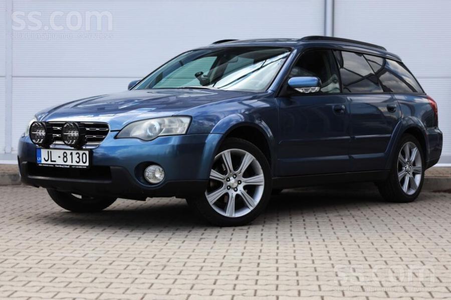 Blue Subaru Outback 2004 in Riga, with an engine capacity of 2.50 L and mileage of 0 thousand km for 1995 €, photo 1 on AUTOMOTO.COM.LV