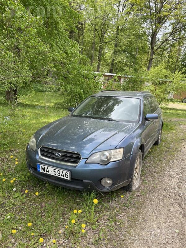 Blue Subaru Outback 2005 in Cesis, with an engine capacity of 2.50 L and mileage of 453 thousand km for 1200 €, photo 1 on AUTOMOTO.COM.LV