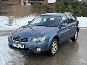 Blue Subaru Outback 2005 in Vilnius, with an engine capacity of 2.50 L and mileage of 243 thousand km for 2300 €, photo  on AUTOMOTO.COM.LV
