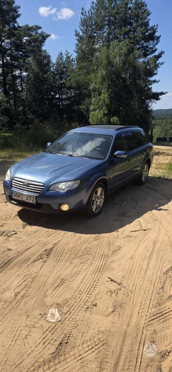 Blue Subaru Outback 2007 in Vilnius, with an engine capacity of 2.46 L and mileage of 305 thousand km for 3800 €, photo 5 on AUTOMOTO.COM.LV