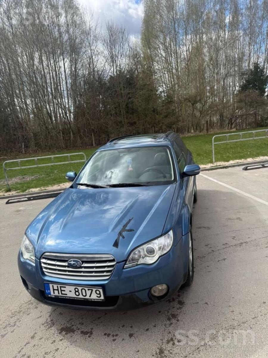 Синий Субару Аутбек 2008 в Бауска, объемом двигателя 2.50 л и пробегом 335 тыс. км за 2500 €, фото 1 на AUTOMOTO.COM.LV