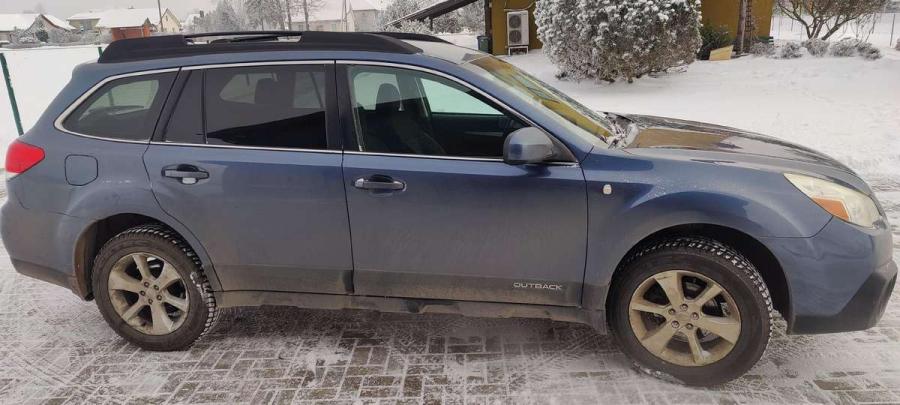 Zils Subaru Outback 2013 Kauņa, ar dzinēja tilpumu 2.50 L un nobraukumu 325 tūkst. km par 4500 €, foto 1 vietnē AUTOMOTO.COM.LV