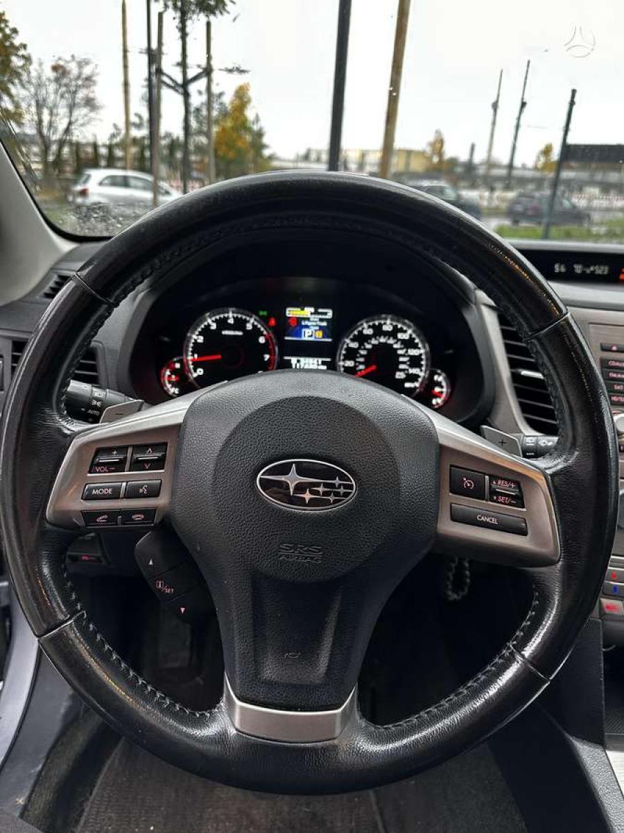 Blue Subaru Outback 2013 in Vilnius, with an engine capacity of 2.50 L and mileage of 180 thousand km for 6000 €, photo 15 on AUTOMOTO.COM.LV