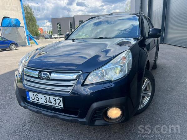 Blue Subaru Outback 2014 in Riga, with an engine capacity of 2.50 L and mileage of 377 thousand km for 3800 €, photo 1 on AUTOMOTO.COM.LV