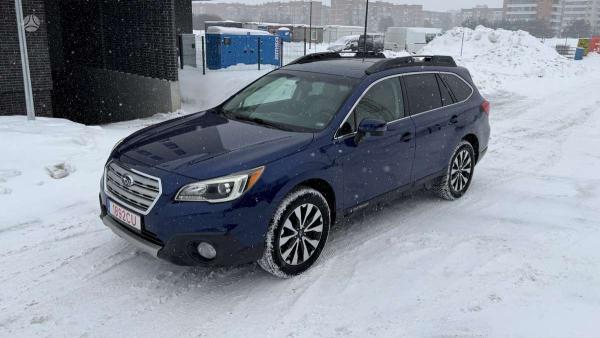 Blue Subaru Outback 2015 in Klaipeda, with an engine capacity of 3.60 L and mileage of 281 thousand km for 12700 €, photo 1 on AUTOMOTO.COM.LV