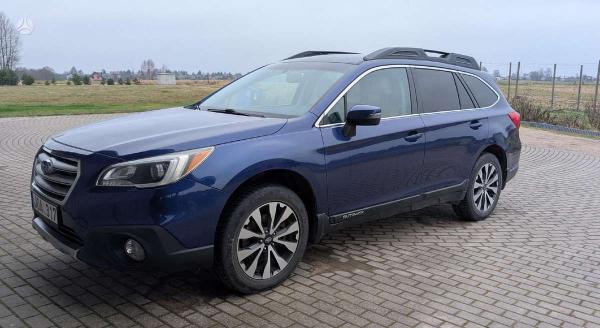 Blue Subaru Outback 2016 in Kaunas, with an engine capacity of 2.50 L and mileage of 151 thousand km for 10500 €, photo 1 on AUTOMOTO.COM.LV