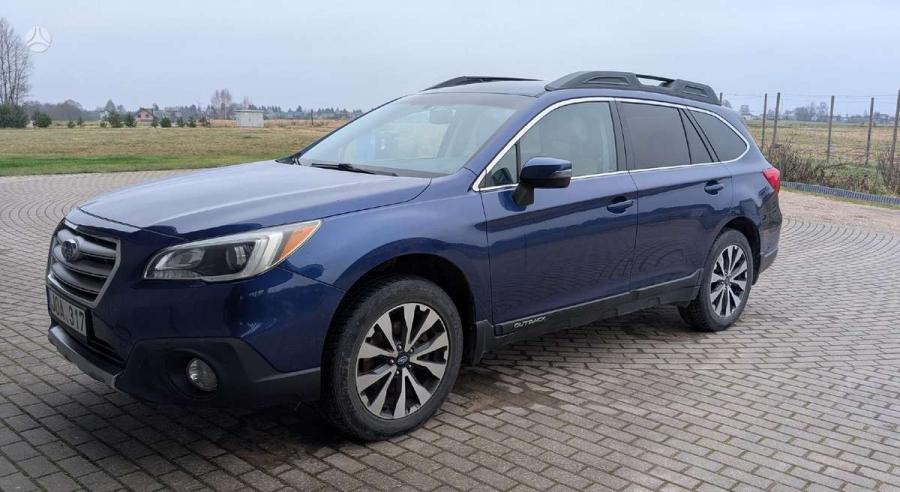 Zils Subaru Outback 2016 Kauņa, ar dzinēja tilpumu 2.50 L un nobraukumu 151 tūkst. km par 10500 €, foto 1 vietnē AUTOMOTO.COM.LV