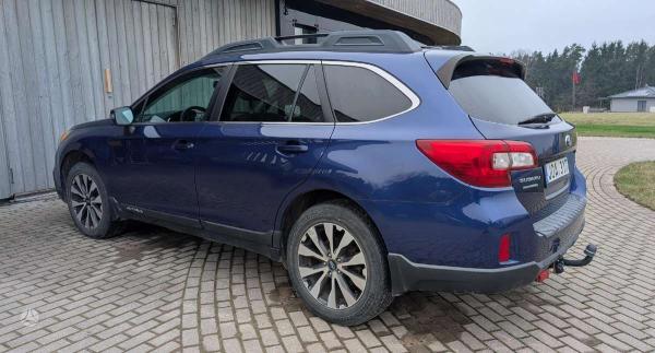 Blue Subaru Outback 2016 in Kaunas, with an engine capacity of 2.50 L and mileage of 151 thousand km for 10500 €, photo 3 on AUTOMOTO.COM.LV