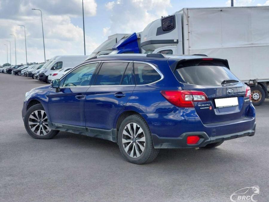 Blue Subaru Outback 2017 in Vilnius, with an engine capacity of 2.50 L and mileage of 149 thousand km for 14900 €, photo 5 on AUTOMOTO.COM.LV