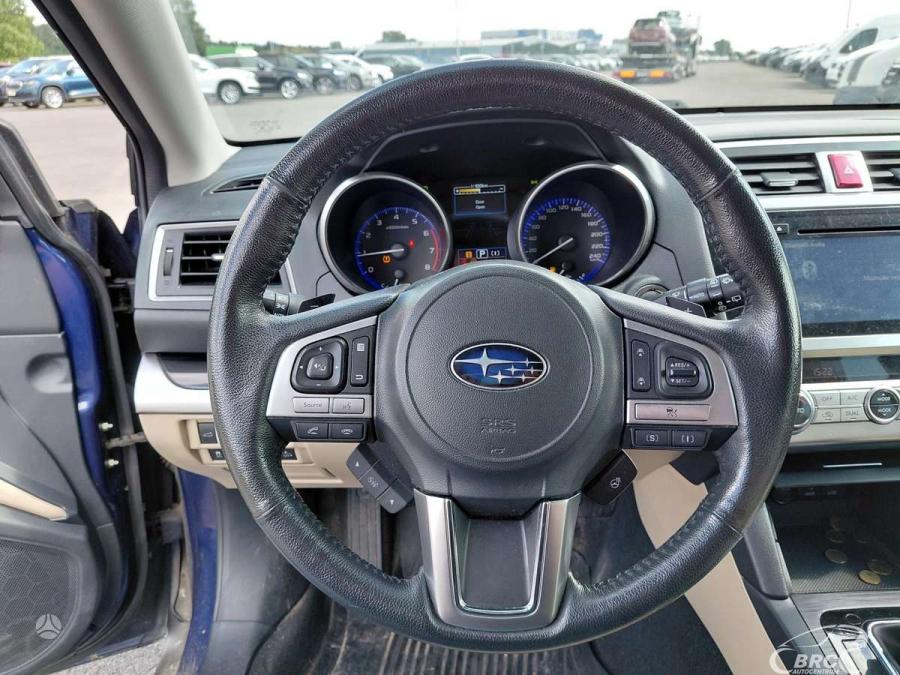 Blue Subaru Outback 2017 in Vilnius, with an engine capacity of 2.50 L and mileage of 149 thousand km for 14900 €, photo 7 on AUTOMOTO.COM.LV