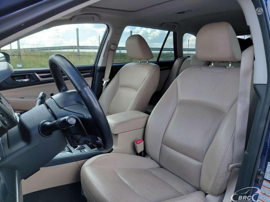 Blue Subaru Outback 2017 in Vilnius, with an engine capacity of 2.50 L and mileage of 149 thousand km for 14900 €, photo 14 on AUTOMOTO.COM.LV