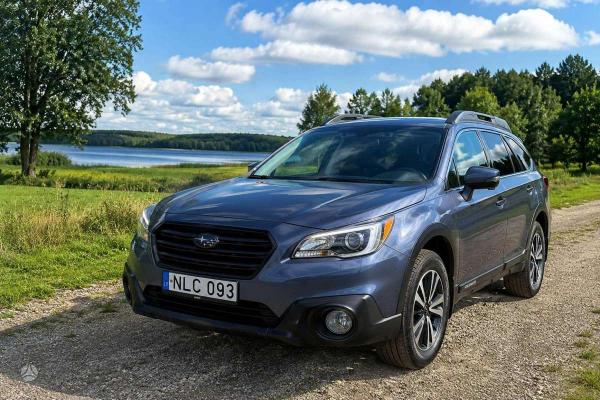 Blue Subaru Outback 2017 in Vilnius, with an engine capacity of 3.63 L and mileage of 135 thousand km for 13900 €, photo 1 on AUTOMOTO.COM.LV