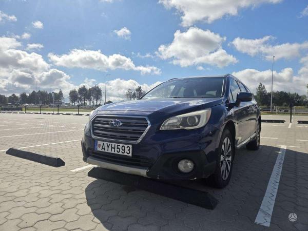 Subaru Outback 2017 in Vilnius on AUTOMOTO.COM.LV Blue Subaru Outback 2017 in Vilnius, with an engine capacity of 2.50 L and mileage of 204 thousand km for 15000 €, photo 3 on AUTOMOTO.COM.LV