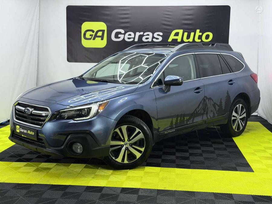 Blue Subaru Outback 2018 in Vilnius, with an engine capacity of 2.50 L and mileage of 134 thousand km for 14990 €, photo 1 on AUTOMOTO.COM.LV