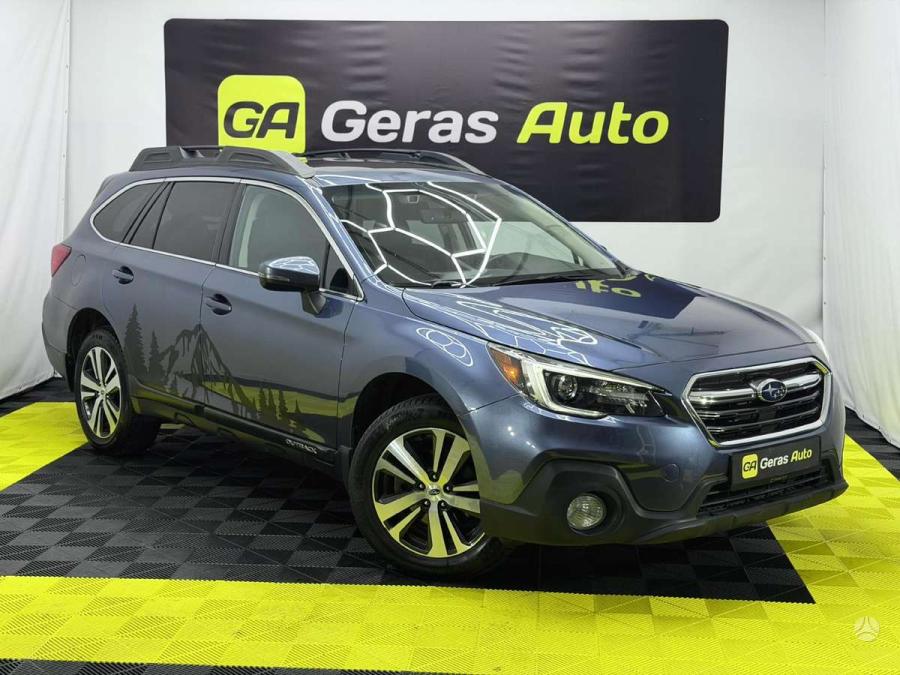 Blue Subaru Outback 2018 in Vilnius, with an engine capacity of 2.50 L and mileage of 134 thousand km for 14990 €, photo 3 on AUTOMOTO.COM.LV