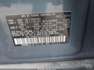 Zils Subaru Outback 2018 Kauņa, ar dzinēja tilpumu 3.60 L un nobraukumu 254 tūkst. km par 8900 €, foto 10 vietnē AUTOMOTO.COM.LV