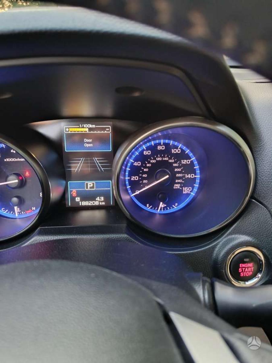 Blue Subaru Outback 2018 in Alytus, with an engine capacity of 3.63 L and mileage of 188 thousand km for 14900 €, photo 16 on AUTOMOTO.COM.LV
