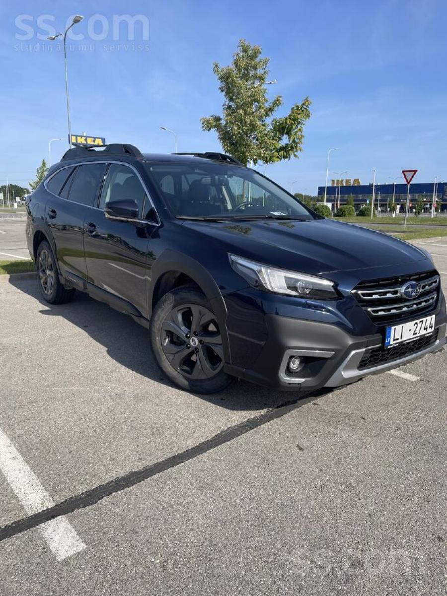 Blue Subaru Outback 2021 in Riga, with an engine capacity of 2.50 L and mileage of 76 thousand km for 24000 €, photo 3 on AUTOMOTO.COM.LV