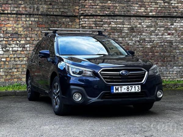 Blue Subaru Outback 2021 in Riga, with an engine capacity of 2.40 L and mileage of 124 thousand km for 19900 €, photo 1 on AUTOMOTO.COM.LV